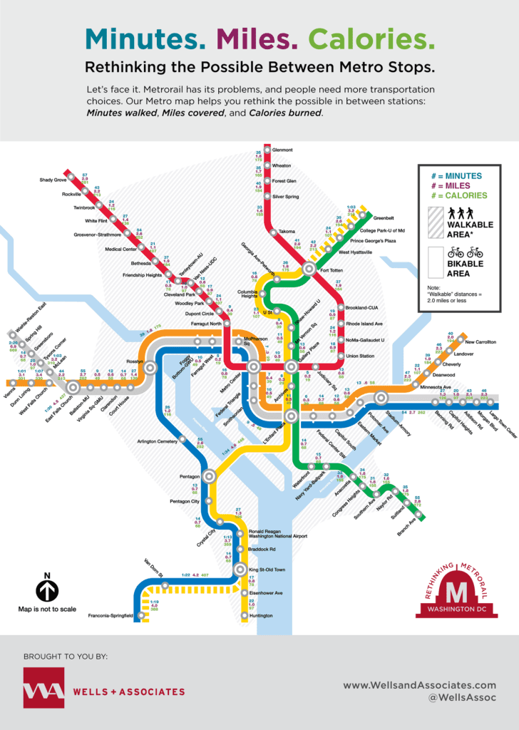 Rethinking DC Metrorail: Walking, Biking, and Burning Calories